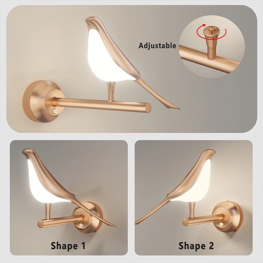 Nordic LED Wall Lamp Indoor Lighting For Home Kitchen Bedside Bedroom ...
