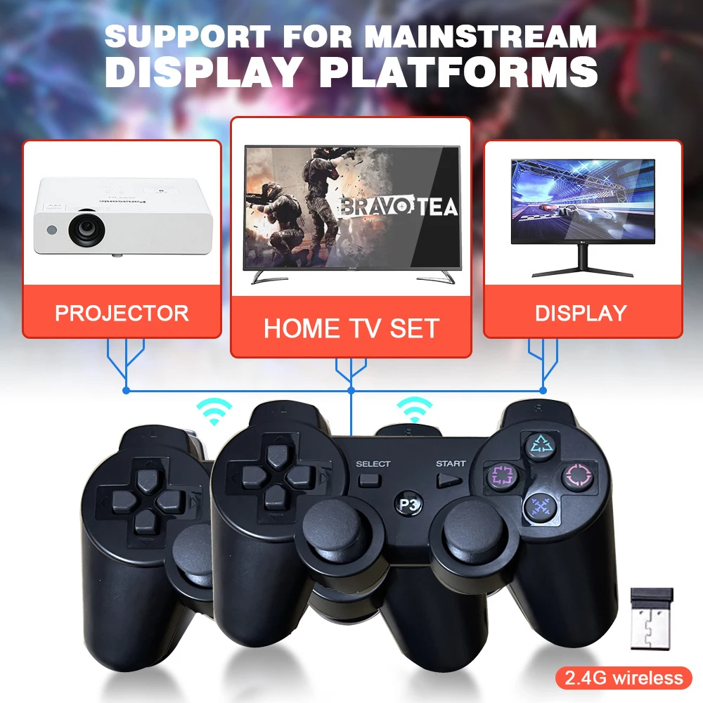 Game Stick GD10 4K HD Output TV Game Stick P3 Rechargeable 2.4G ...
