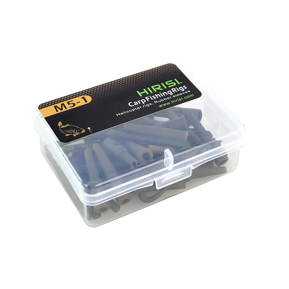 Hirisi 40 x Carp Fishing Safety Lead Clips Tail Rubber Cone Anti Tangle ...