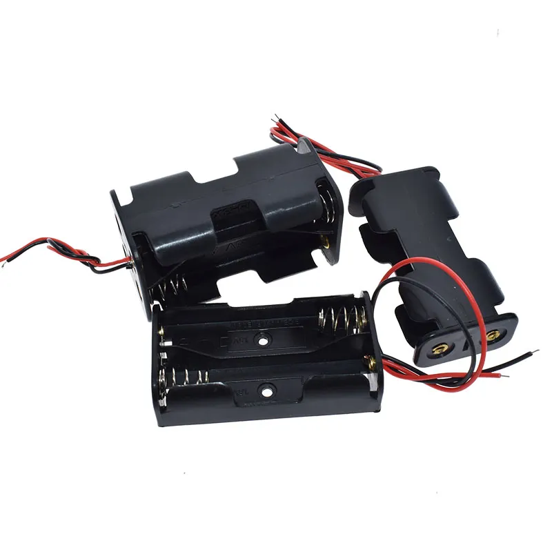 AA Size Power Battery Storage Case Box Holder Leads With 1 2 3 4 6 ...