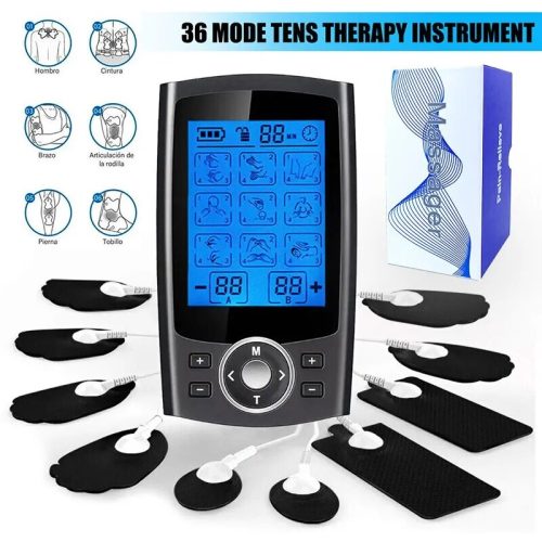 Tens Muscle Stimulator 36 Mode Electric EMS Body Massage Digital ...