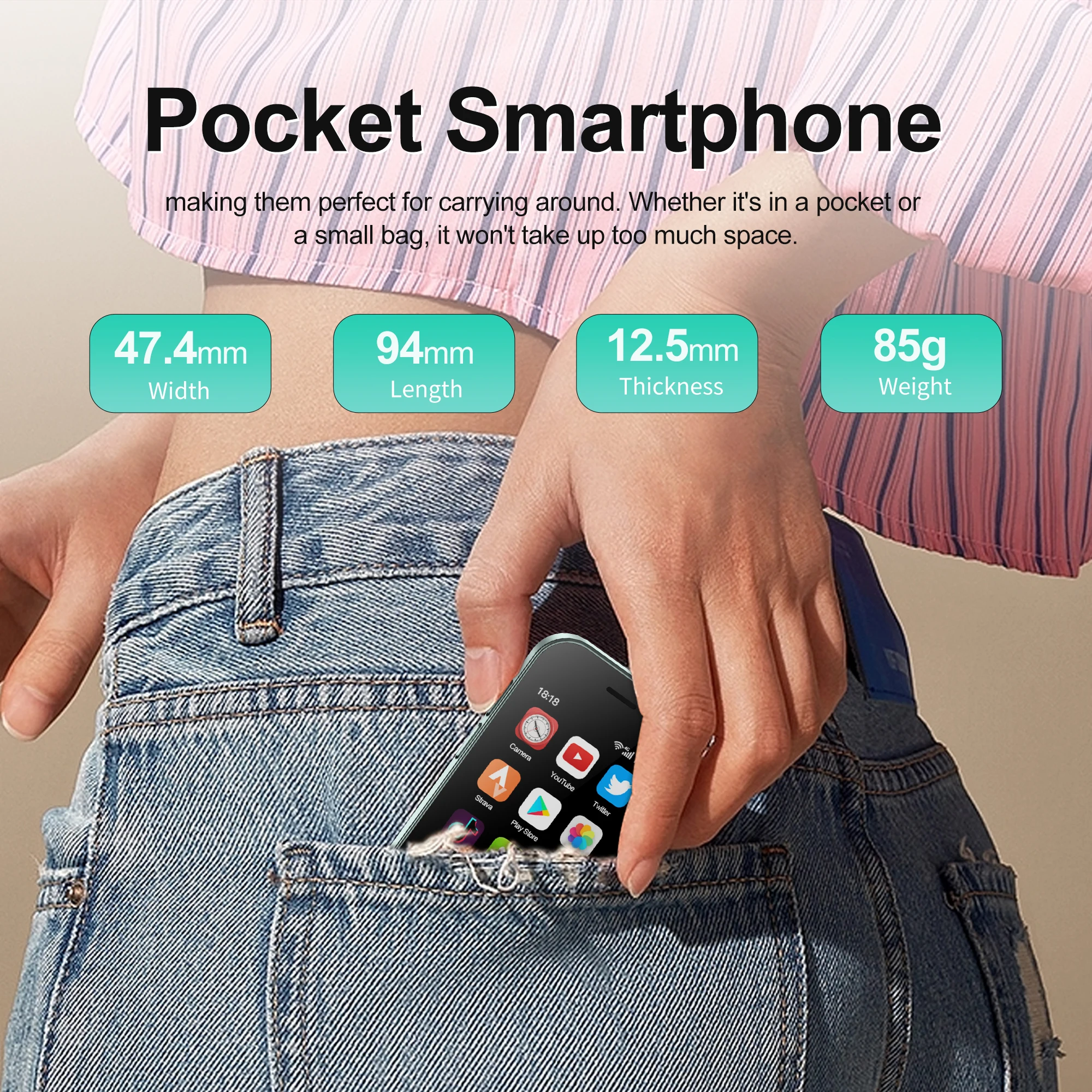 SERVO KING 9000 3.0" HD Display Small Smartphone Android 10.0 Network ...