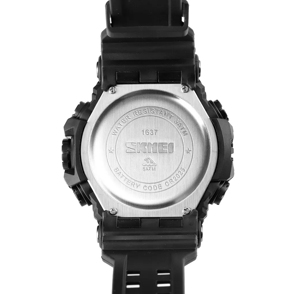 Skmei Multifunctional Chrono Digital Watches Mens Dual Movement 3 Time ...