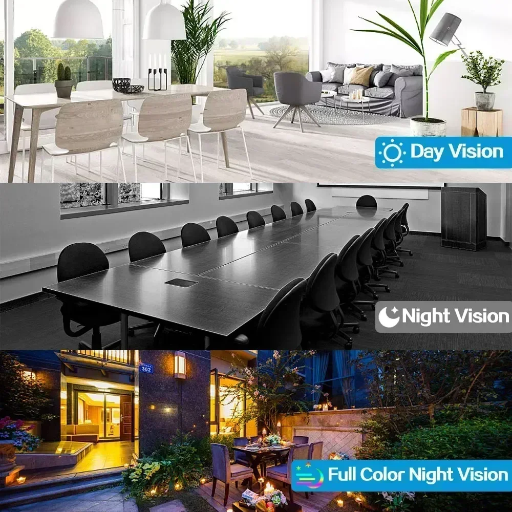 2.4G WIFI 2K IP Camera Two way audio PTZ Move To Follow Outdoor Wifi ...
