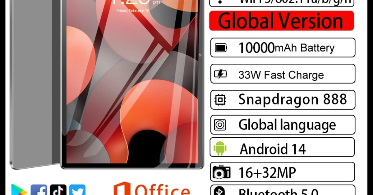 2024 Global Version MATE X5 Tablet Android 14 16GB 1T 10.1 Inch ...