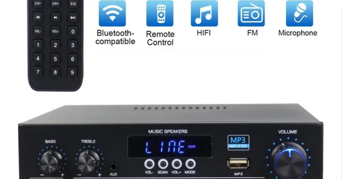 AK55 Sound Amplifier for Car Bluetooth Digital Amplifier for Home ...