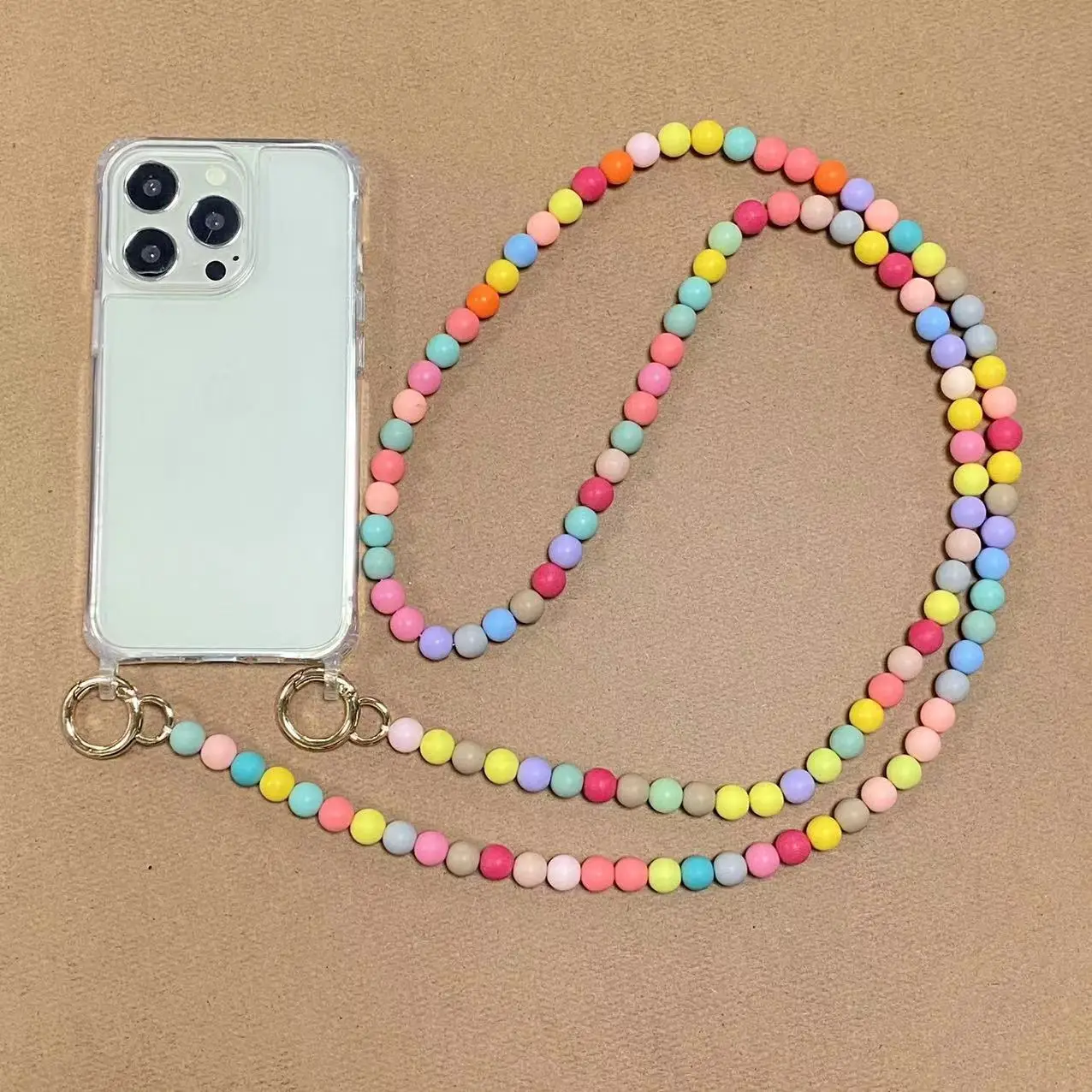Korean Pearl Bracelets Chain Case with Lanyard Aesthetic Luxury Shell ...