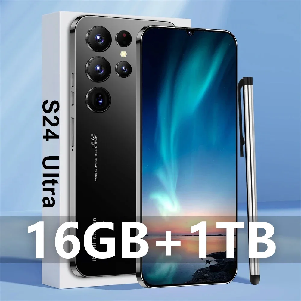 Mobile Phones S24 Ultra 6.8 HD Screen Smart Phone Original 16G+1T 5G ...