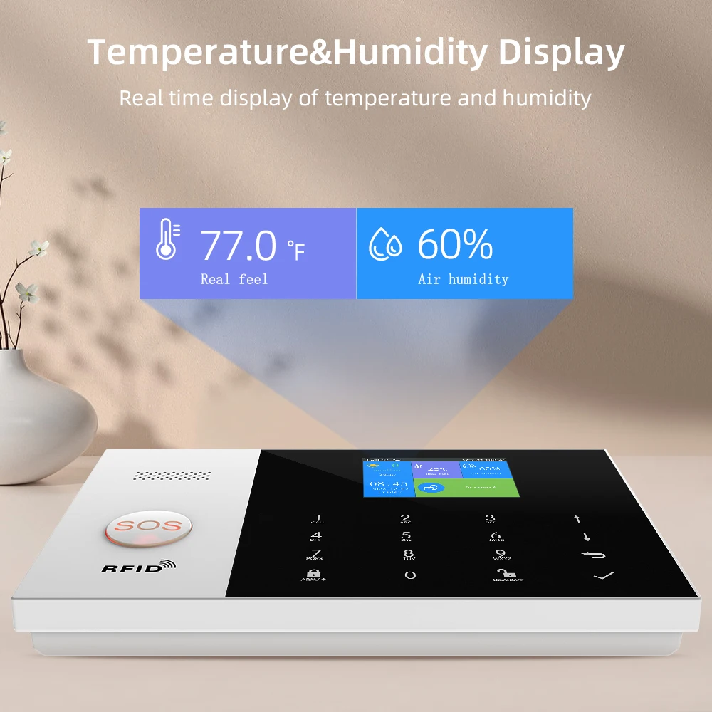 PGST Residential Tuya Smart Gsm Wifi Alarm System for Home Wireless ...