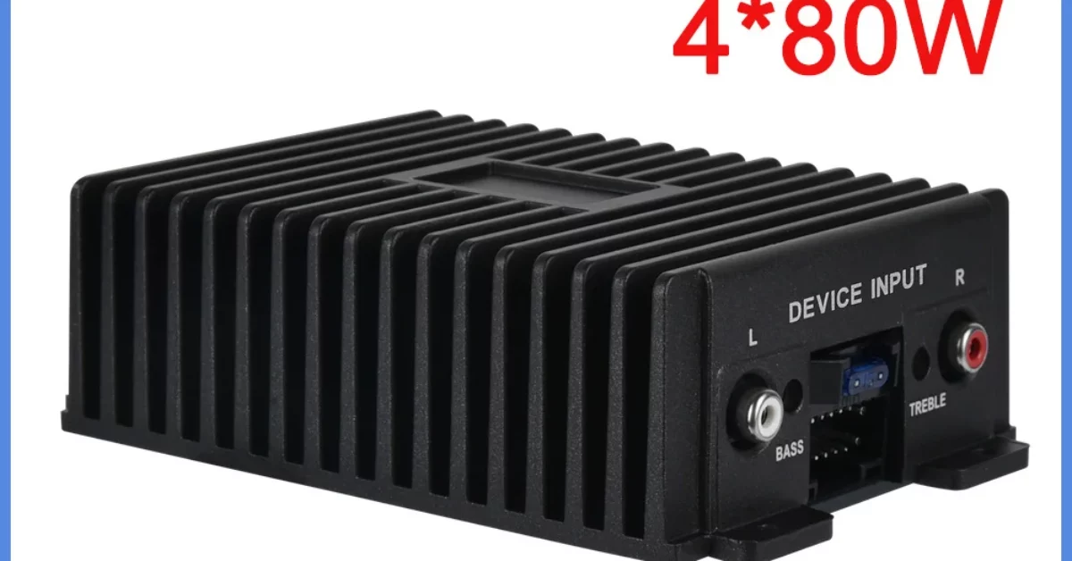 Podofo HIFI Professional DSP Amplifier RY-125AB Audio Stereo 4*80W High ...