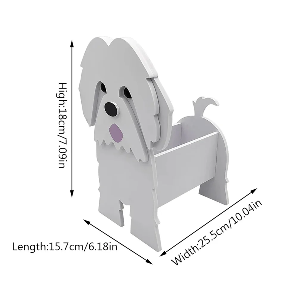 Garden Flower Pot Cute Dog Shaped Planter Samoyed Labrador Shepherd Dog ...