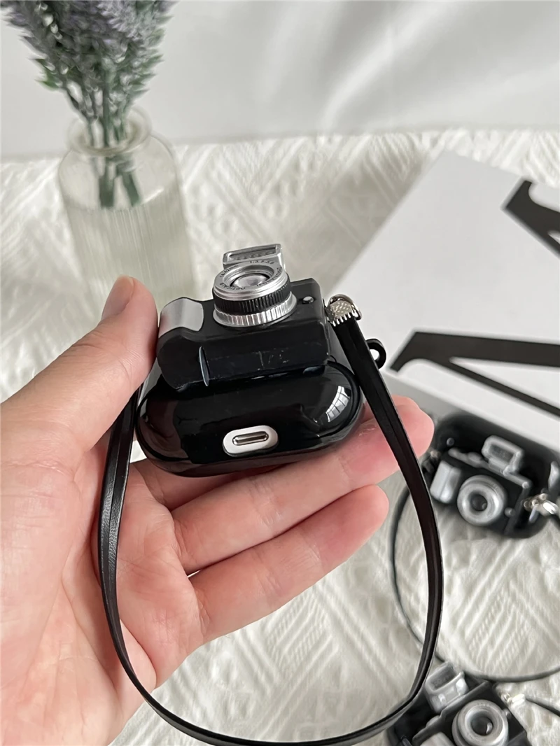 Camera Earphone Case with Strap for Apple Airpods 3 2 1 Pro Soft ...