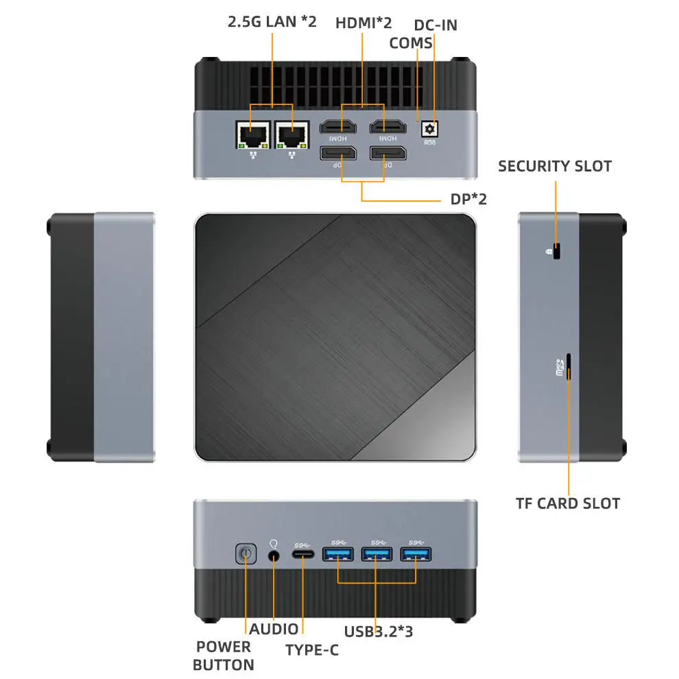 TexHoo Mini PC Intel Celeron N100 CORE i3 i5 AMD Ryzen 7 5800 Ryzen 5 ...