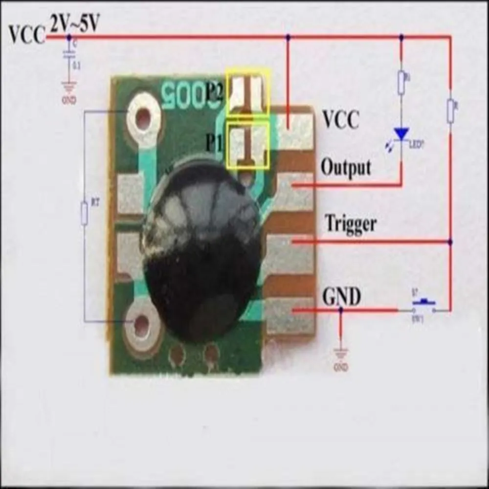 10PCS Multifunction Delay Trigger Chip IC 5V Time Delay Relay Module IC ...