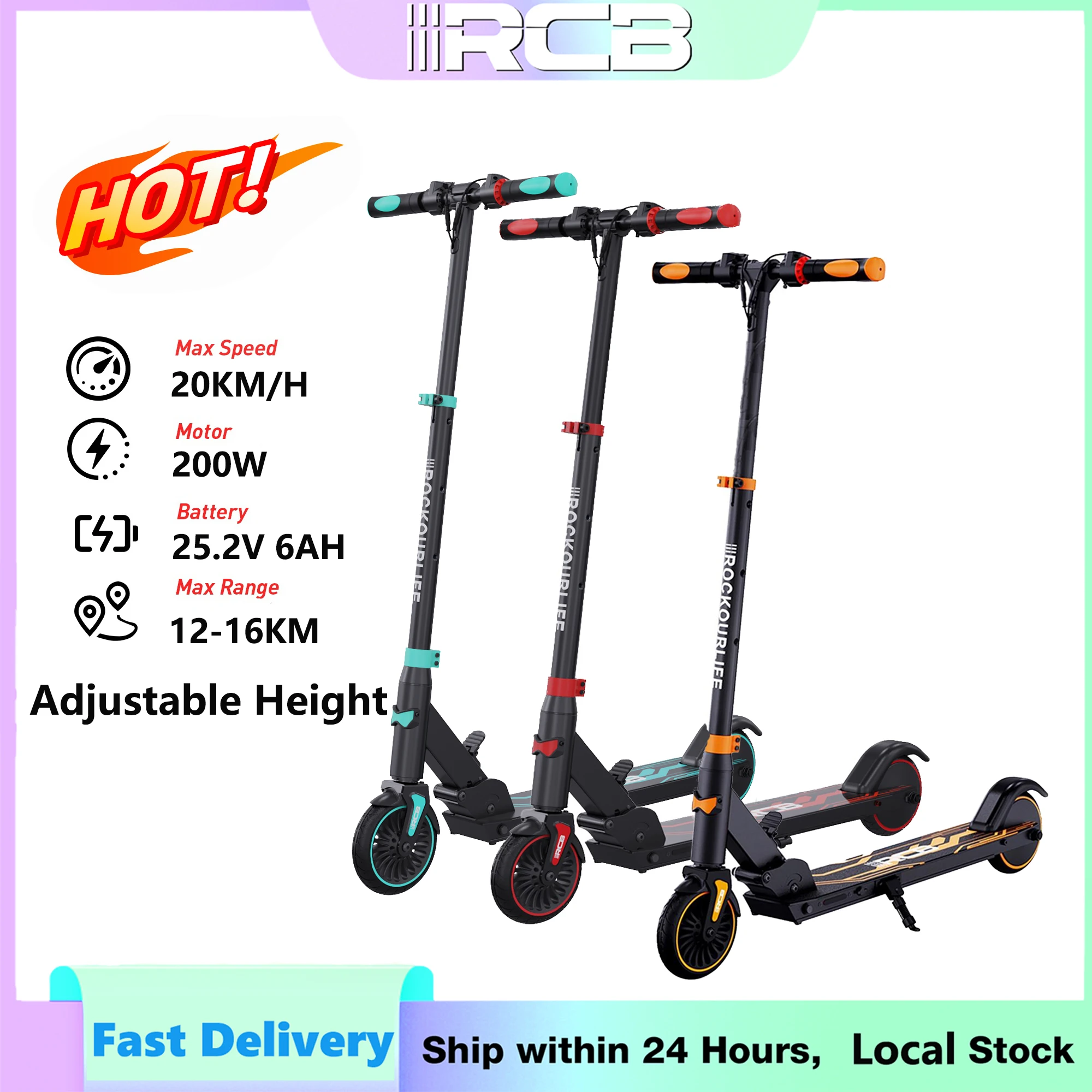 8-12-16 year old child electric scootler, single foldable KG Electric ...