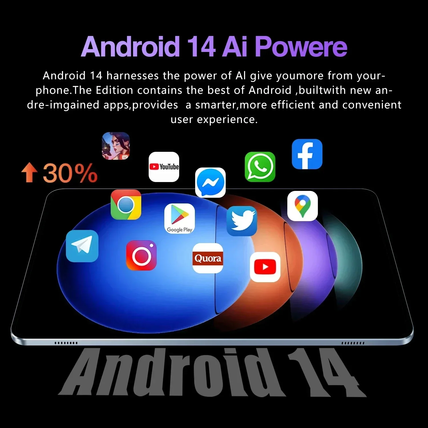 2025 NEW Tablet PC Global Version Pad 6S Pro 11inch HD 4K Android 14 ...
