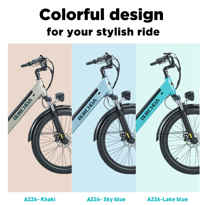 BURCHDA AZ26 1000W45KM/H 26 Inch Electric Bike 48V20AH Lithium Battery ...
