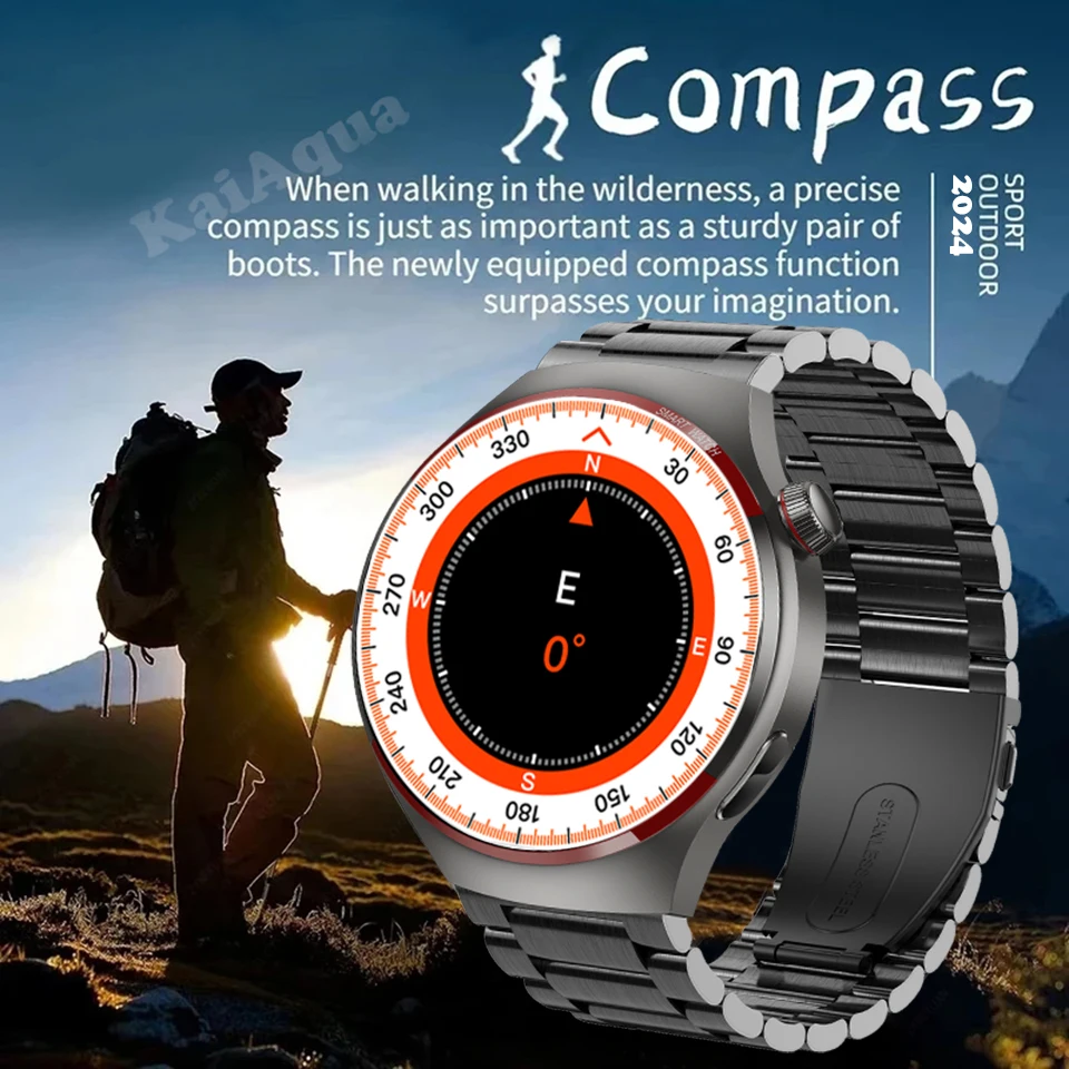 GT4 PRO New NFC For Huawei Smart Watch Men AMOLED 466*466 HD Screen ...