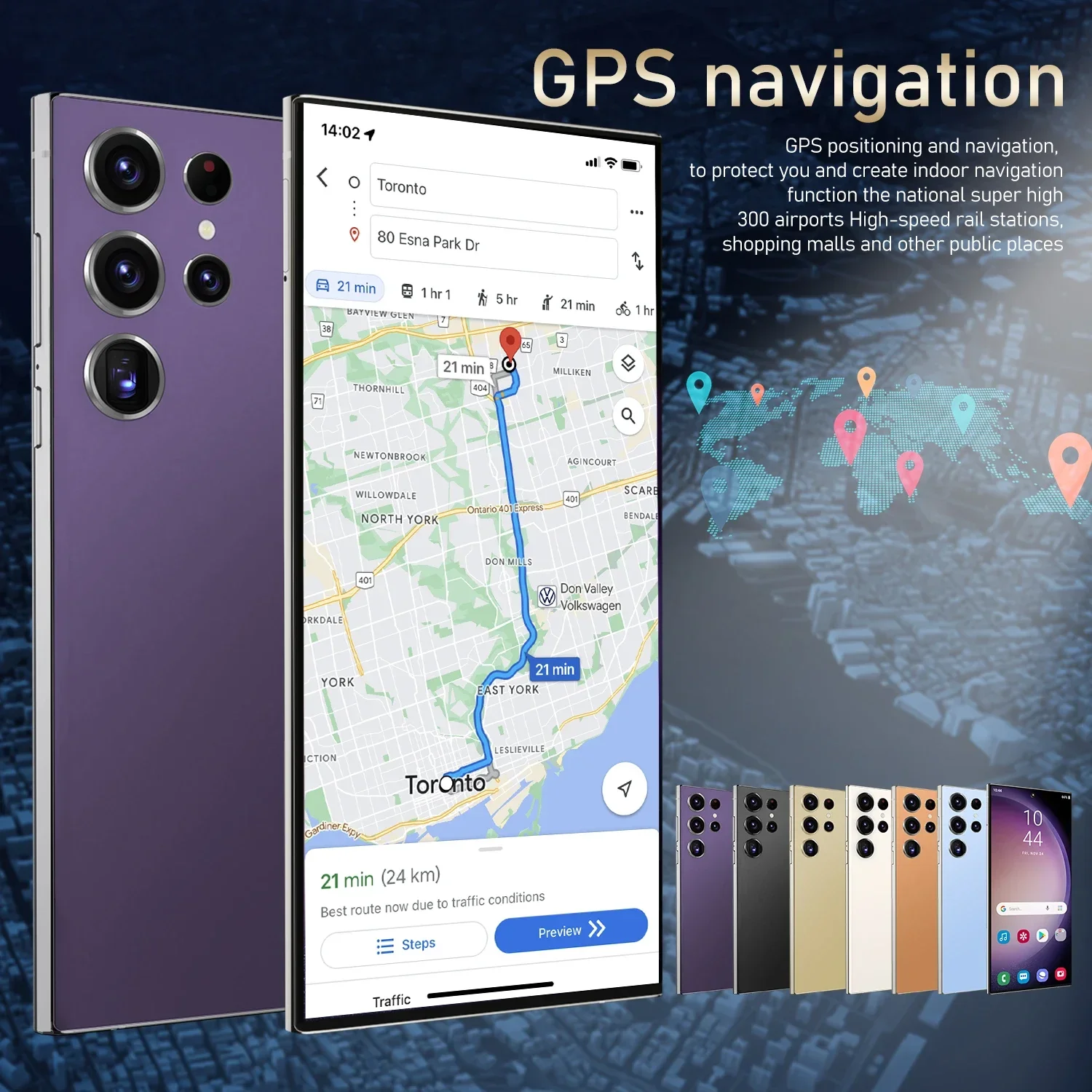 Global version S24 Ultra phone 7.3 Snapdragon 8 Gen3 original HD screen ...