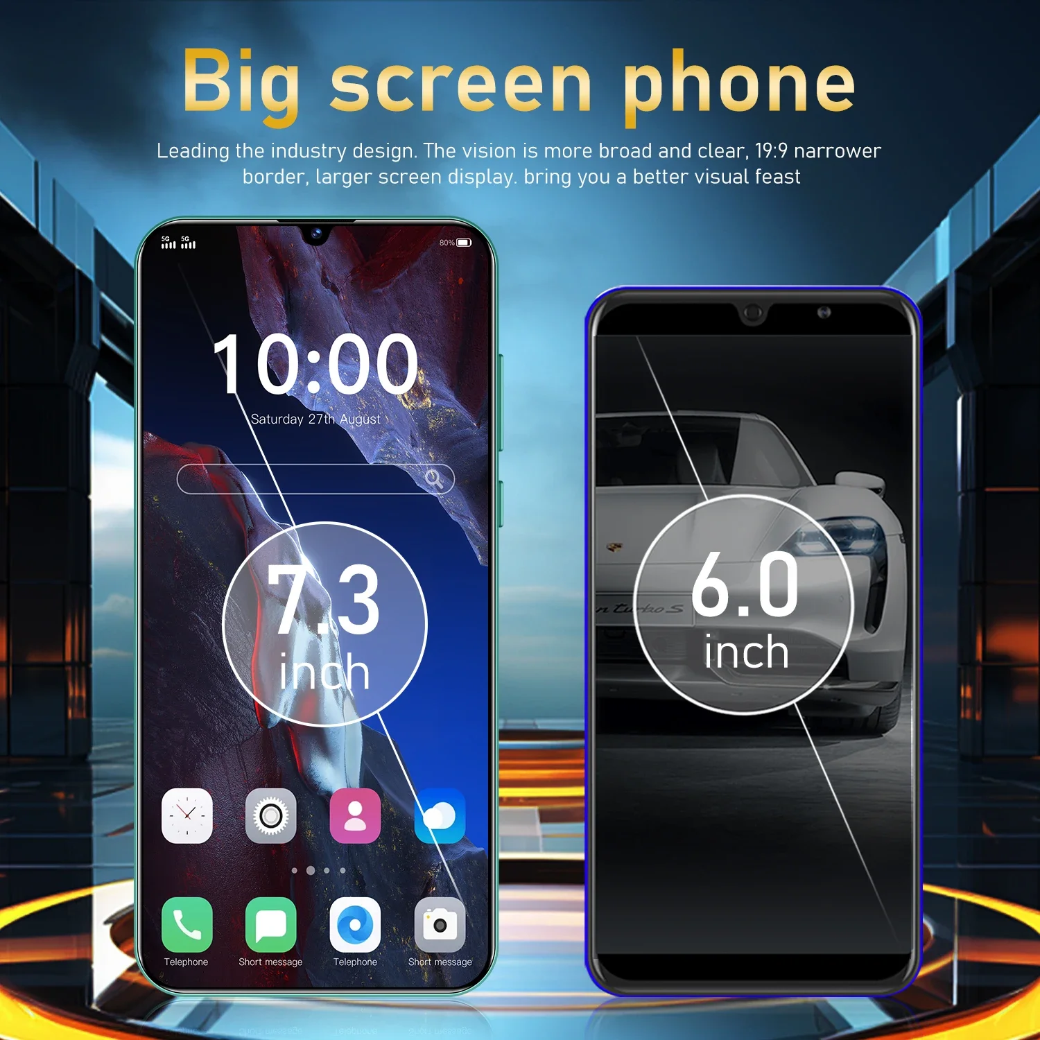 Global version X5 Pro Original Smartphone 7.3 Inch Full Screen 4G/5G ...