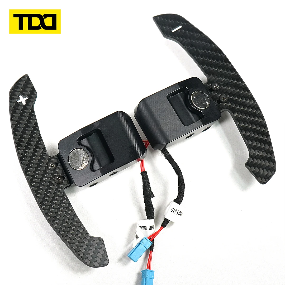 Magnetic Carbon Fiber Paddle Shifters For BMW F10 F06 F07 G20 G30 F18 ...