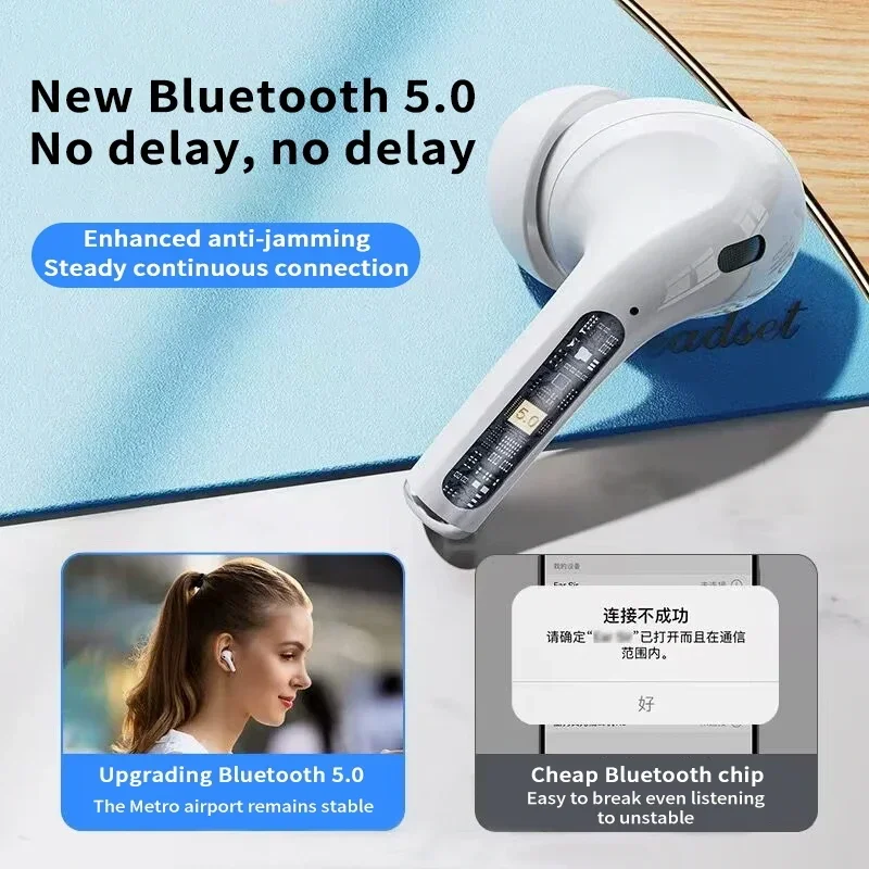 Original Lenovo Wireless Bluetooth Headset Bluetooth 5.0 Earphones ...