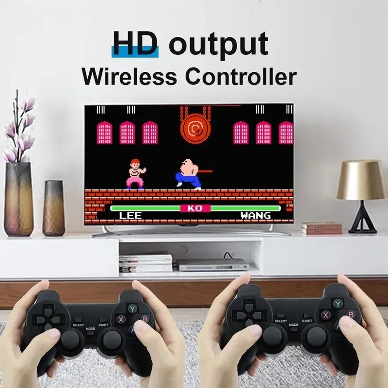 Video Game Console Built-in 20000 Games Wireless Controller TV Game ...
