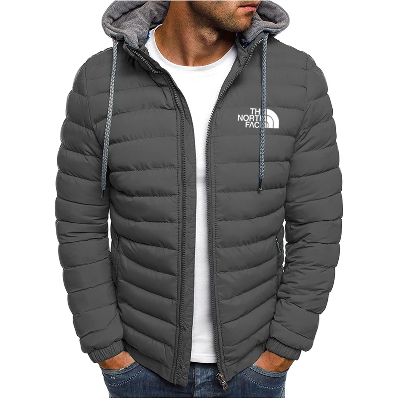 Windproof Hooded Men's Jacket, Warm, Casual and Comfortable Parka ...