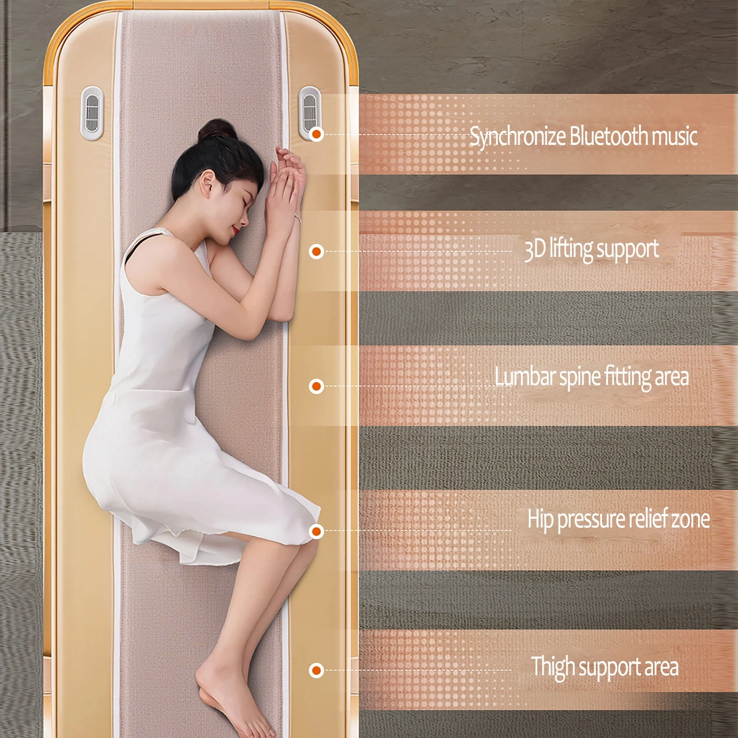 3 Year Warranty Massage Bed Hot Heated Portable Best LCD Automatic ...