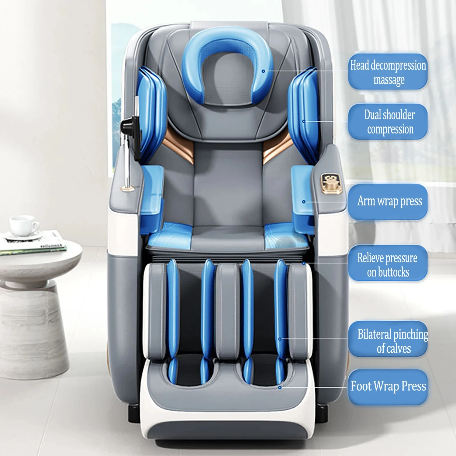 3 Year Warranty UKLife Home 4D Massage Zero Gravity Massager Sofa Hot ...