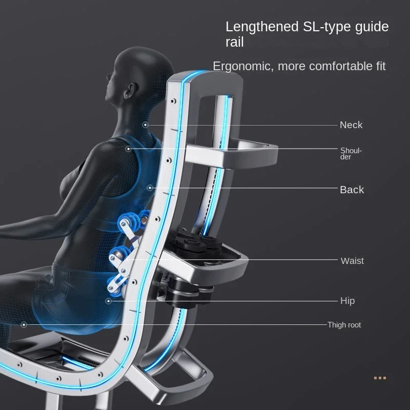 C17 human touch massage chair oem 4d sl track extra long full body thai ...