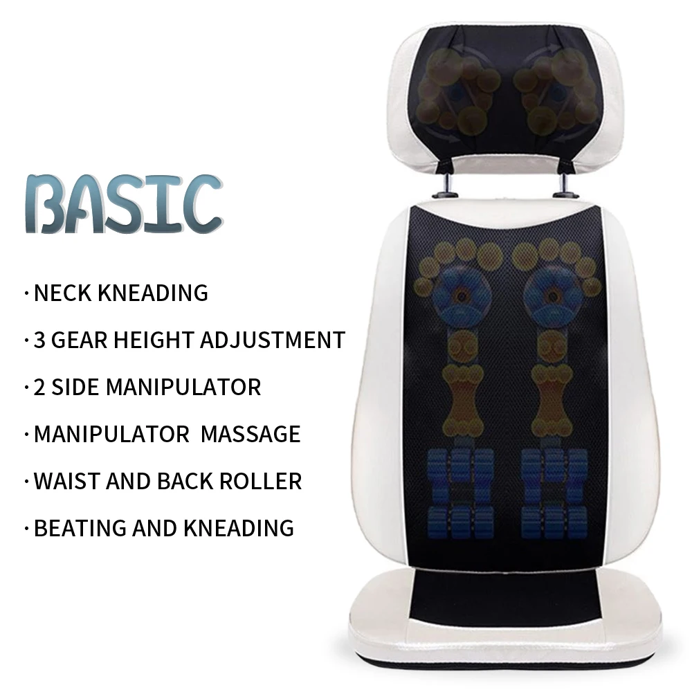 Electric Vibrating Full Body Massage Cushion Neck Back Waist Hip Leg ...
