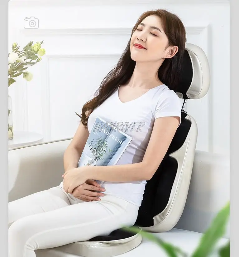 Electric Vibrating Full Body Massage Cushion Neck Back Waist Hip Leg ...