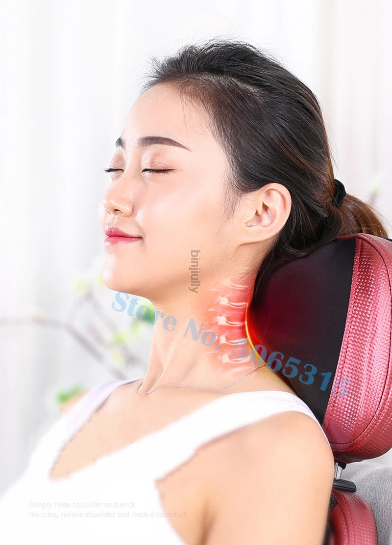 Electric cushion Cervical spine massager multi-function body vibration ...