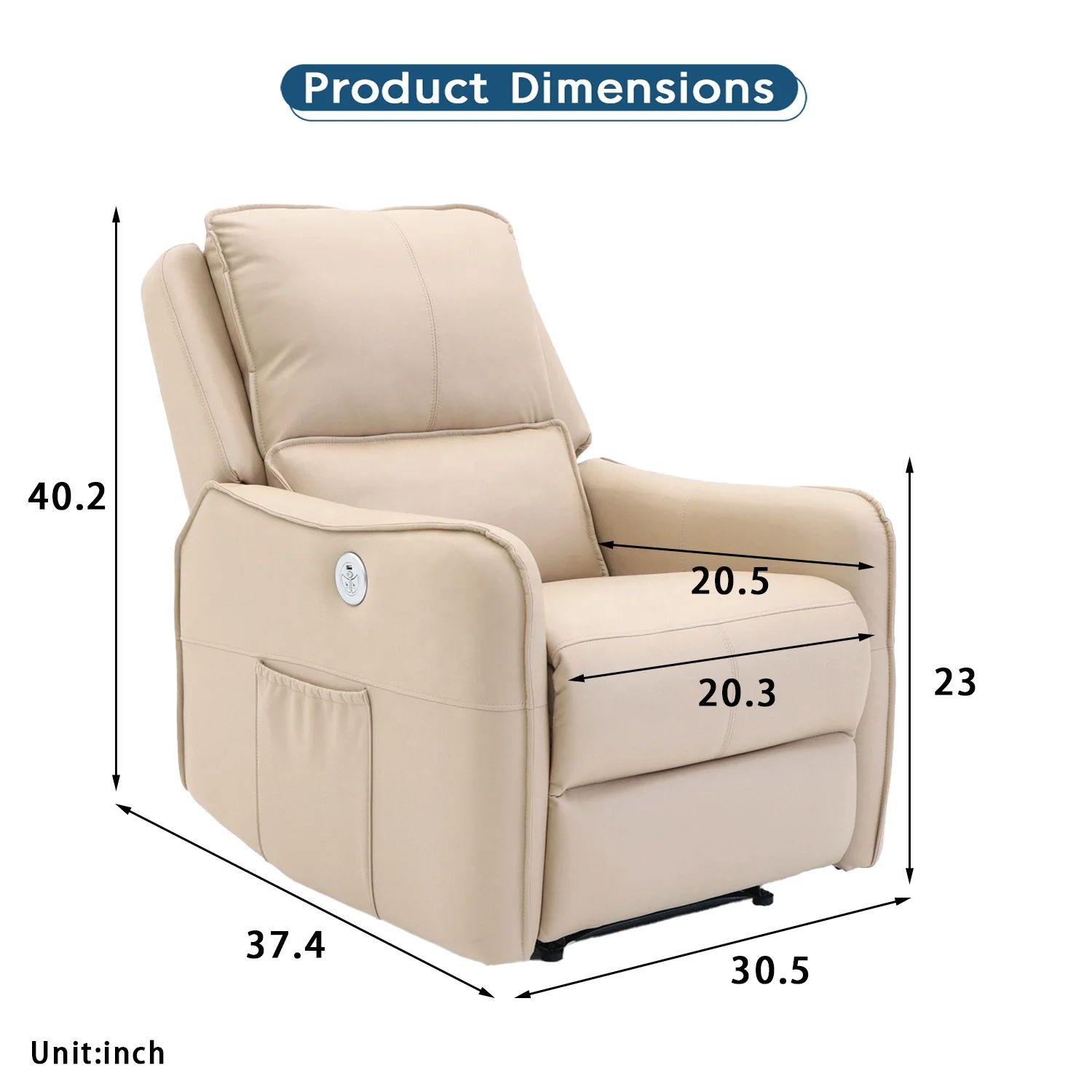 Geeksofa Factory Wholesale Lazy Boy Modern Microfiber Fabric Power ...