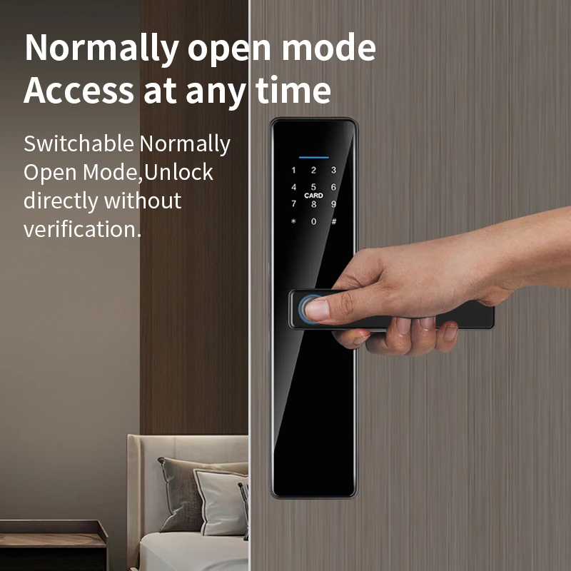 Home electronic password fingerprint lock Keyless entry door lock Easy ...