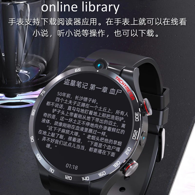 New product Watches Android 10.7 Smart Watch men 4GB ram 128GB rom 4G ...