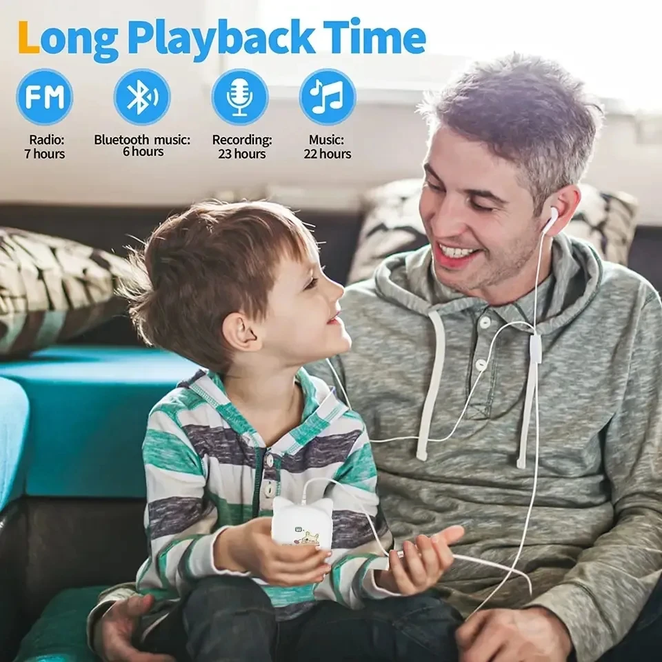Lecteur MP3 pour enfants de style Kitty avec Bluetooth, écran de 1.44 ...