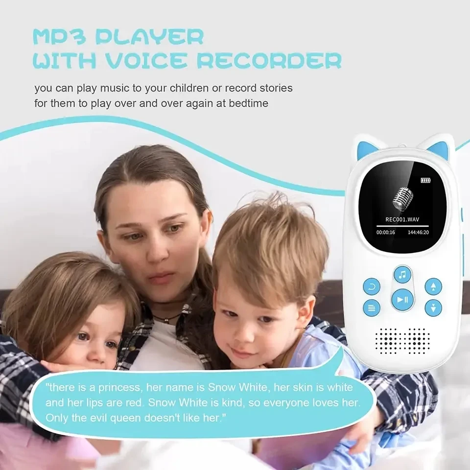 Newest Kitty Style Kids MP3 Player With Bluetooth 1.44inch Screen 32G ...