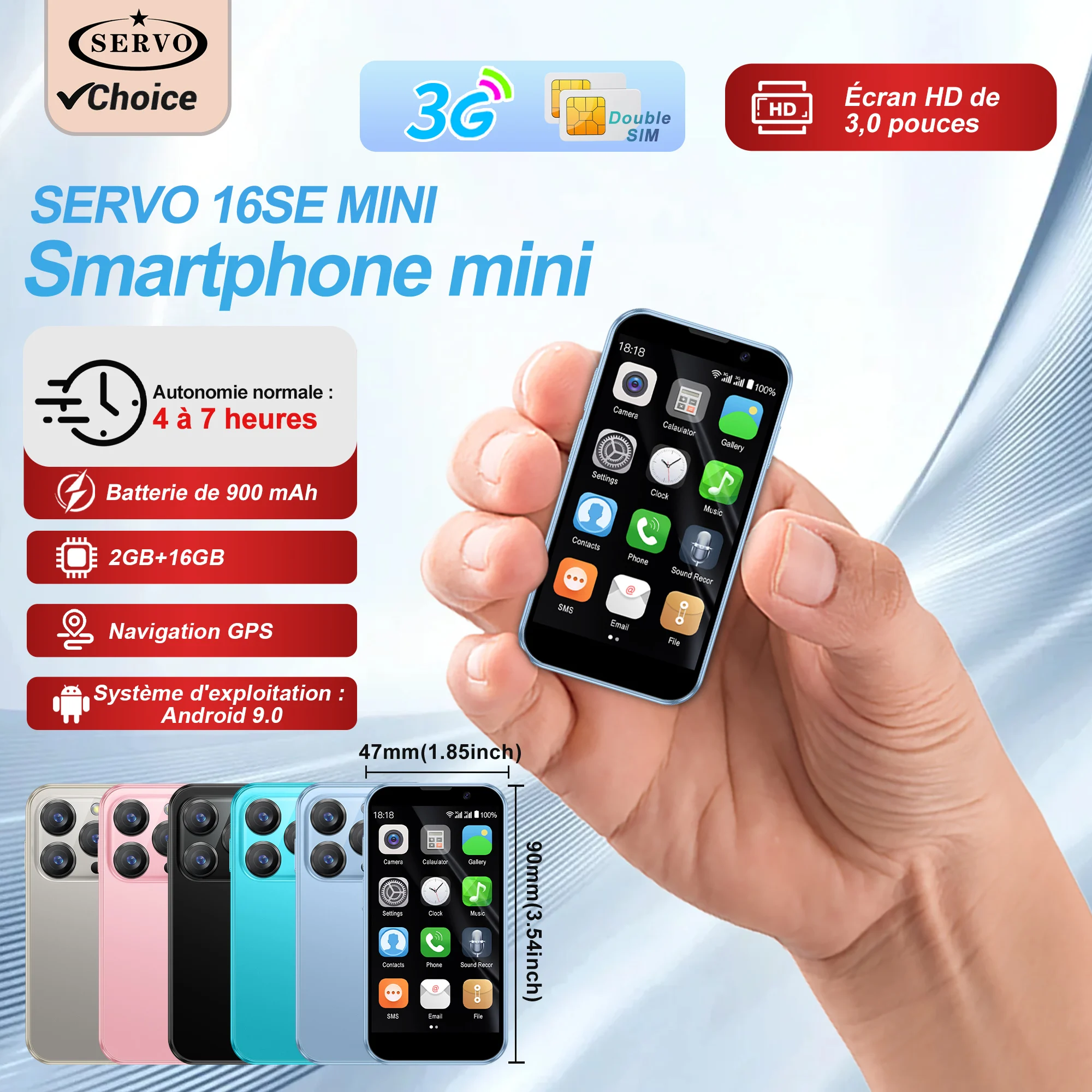 2025 New Mini Android Smartphone 3G WCDMA 2GB RAM 16GB ROM 3.0 : Gearbest